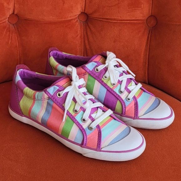 Coach | Shoes | Coach Barrett Hampton Weekend Stripe Multi Size 75b ...